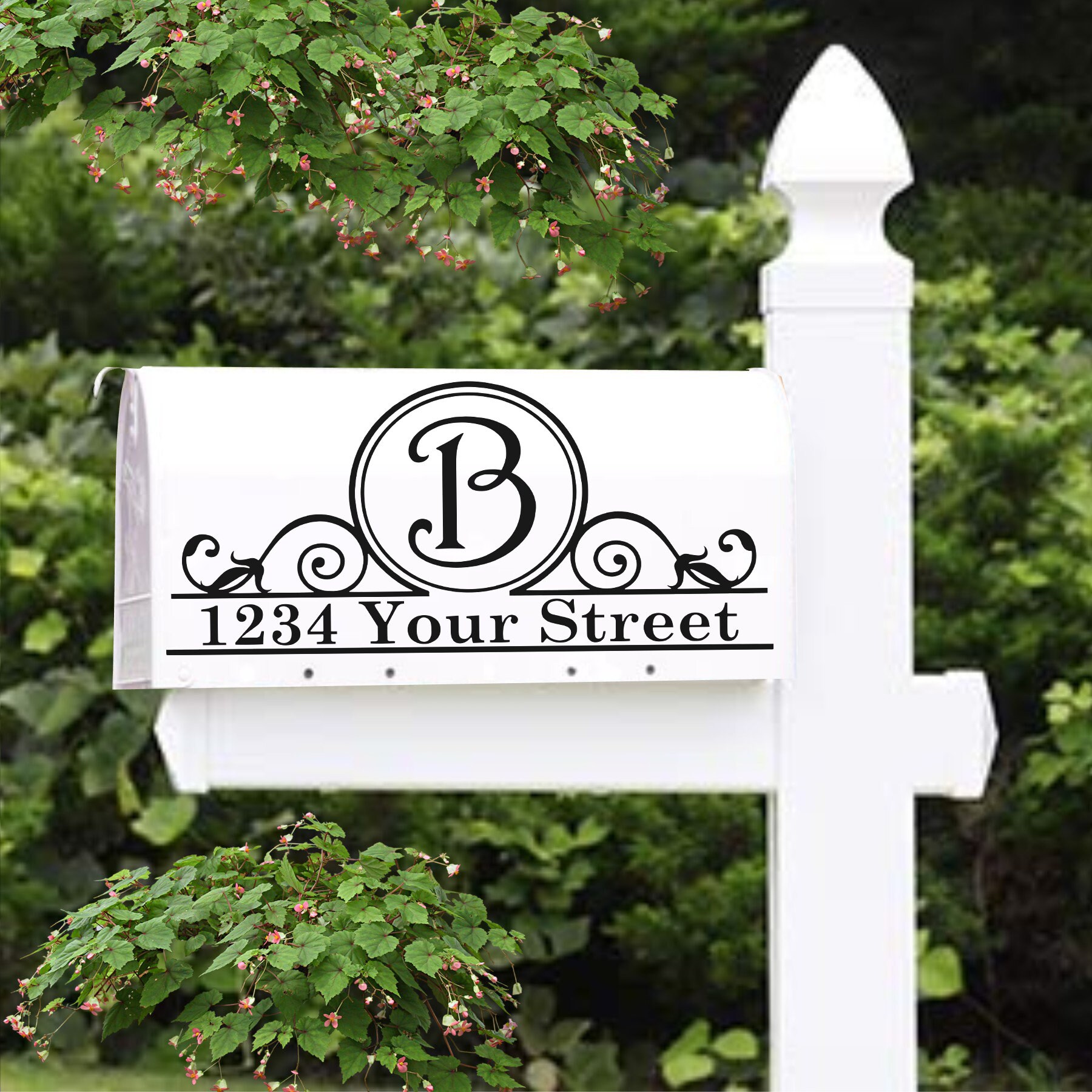 Custom Mailbox Address SVG, Street Address SVG, Monogram Initial SVG ...