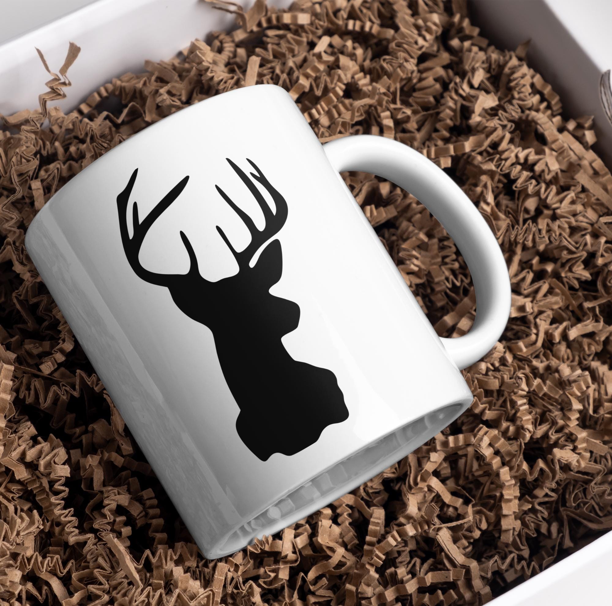 Deer Head Buck SVG, Deer PNG, Silhouette, Cricut Cut File, Instant ...