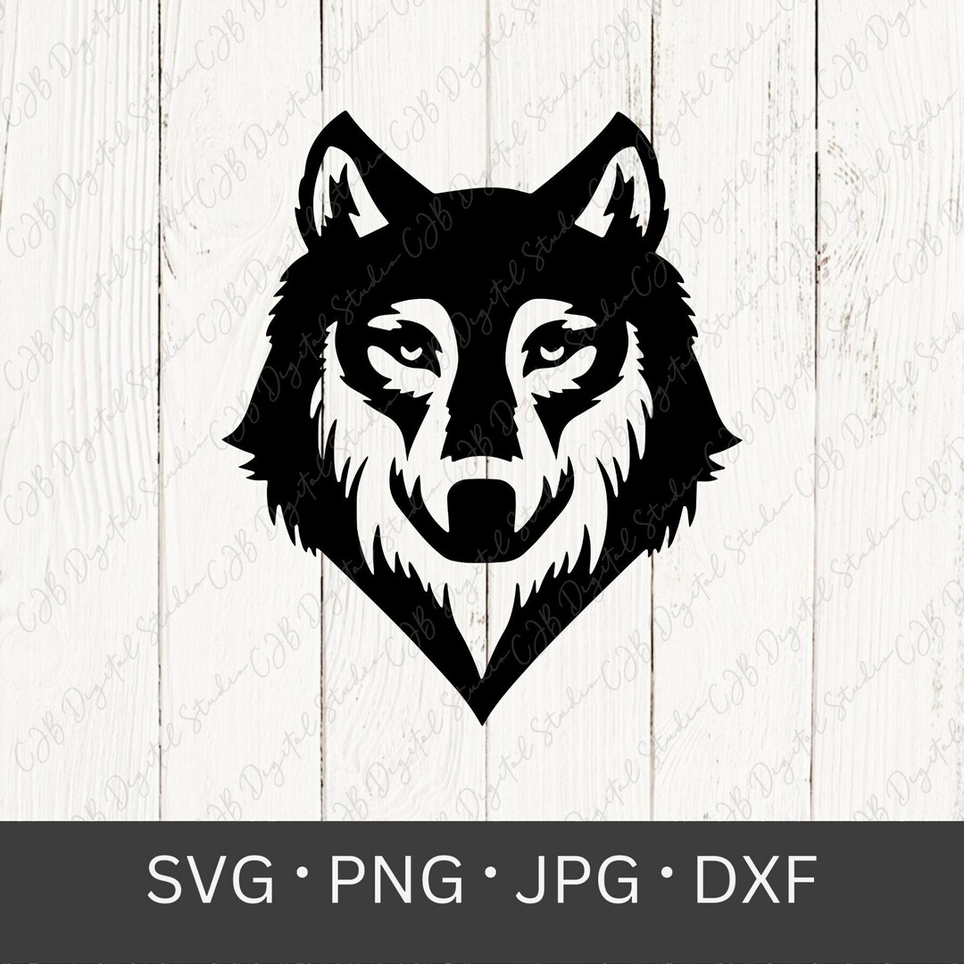 Wolf SVG, Wolf Head, Cut File for Cricut, Silhouette, Wolf PNG, Vinyl ...