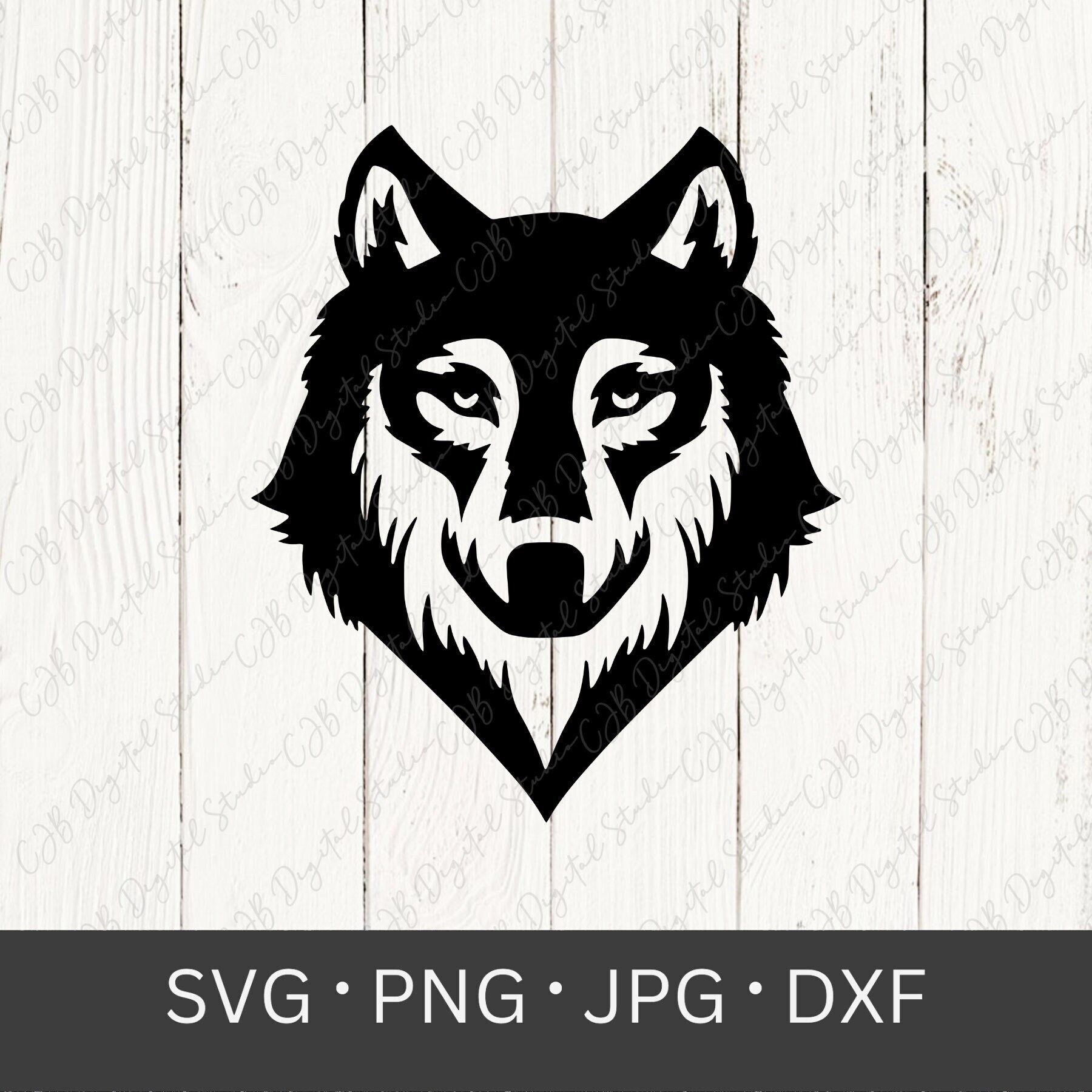 Wolf SVG, Wolf Head, Cut File for Cricut, Silhouette, Wolf PNG, Vinyl ...