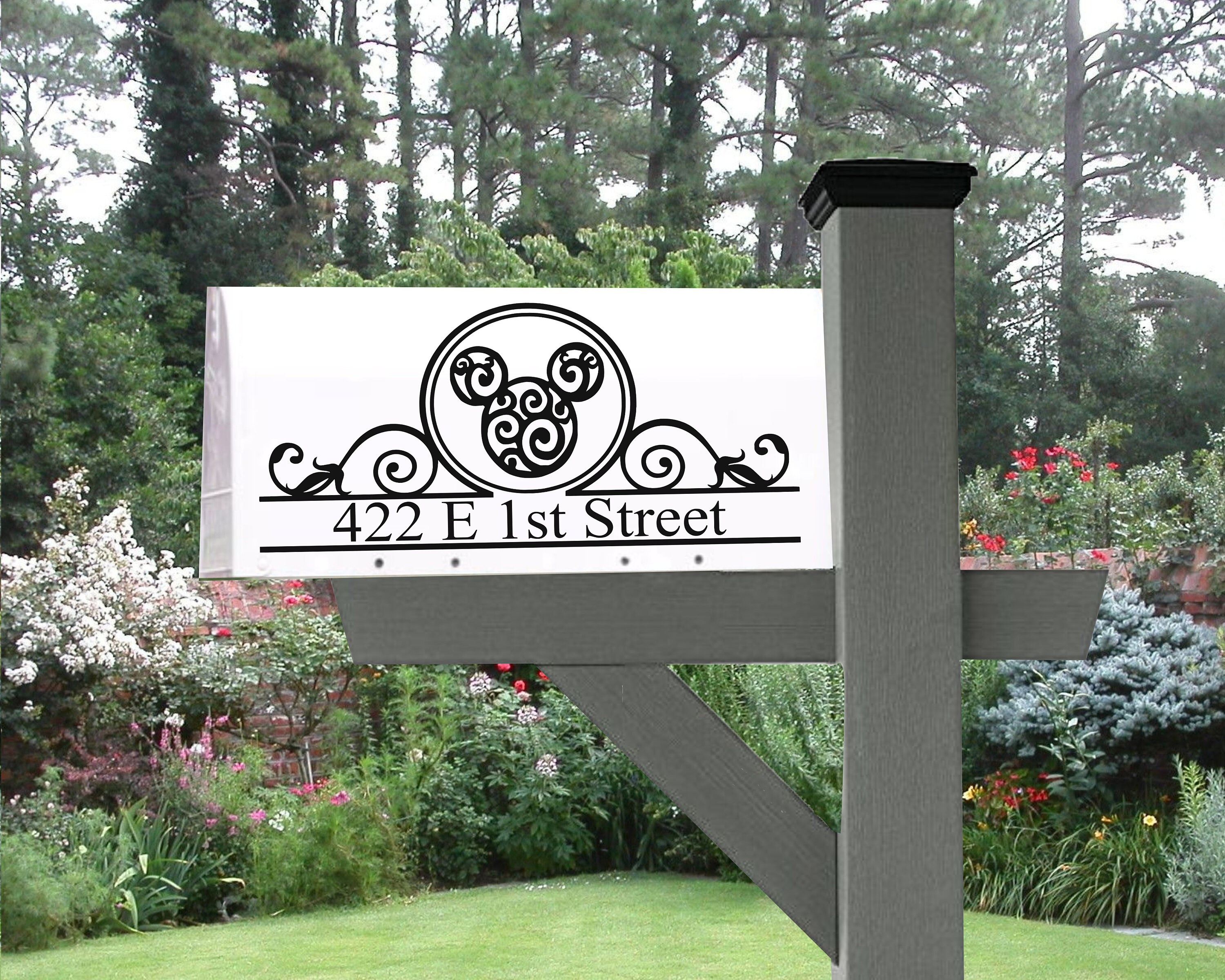 Mickey Inspired Mailbox SVG, Custom Mailbox Numbers SVG, Street Address ...