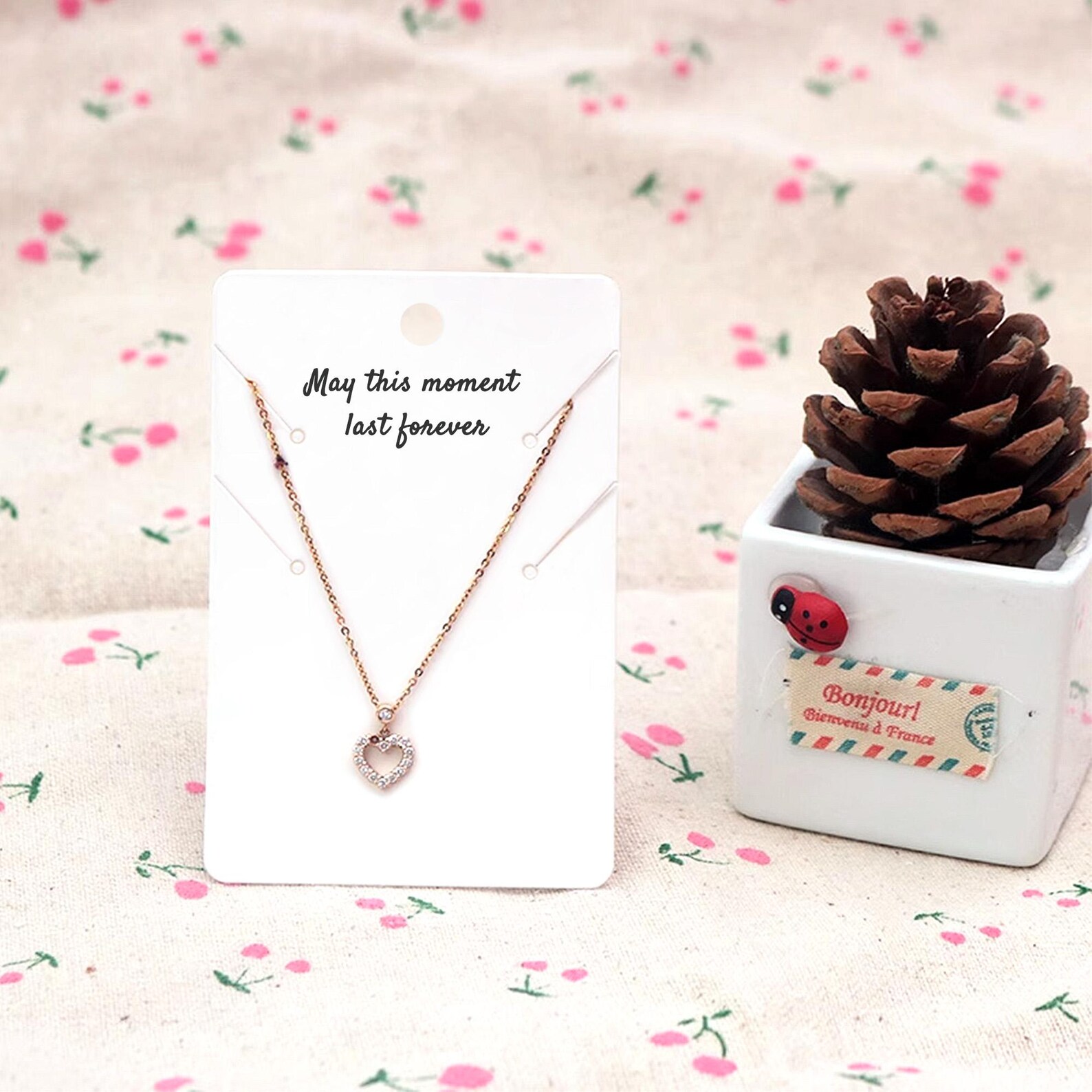 Custom Necklace Cards, Personalized Logo Necklace Display Card ...