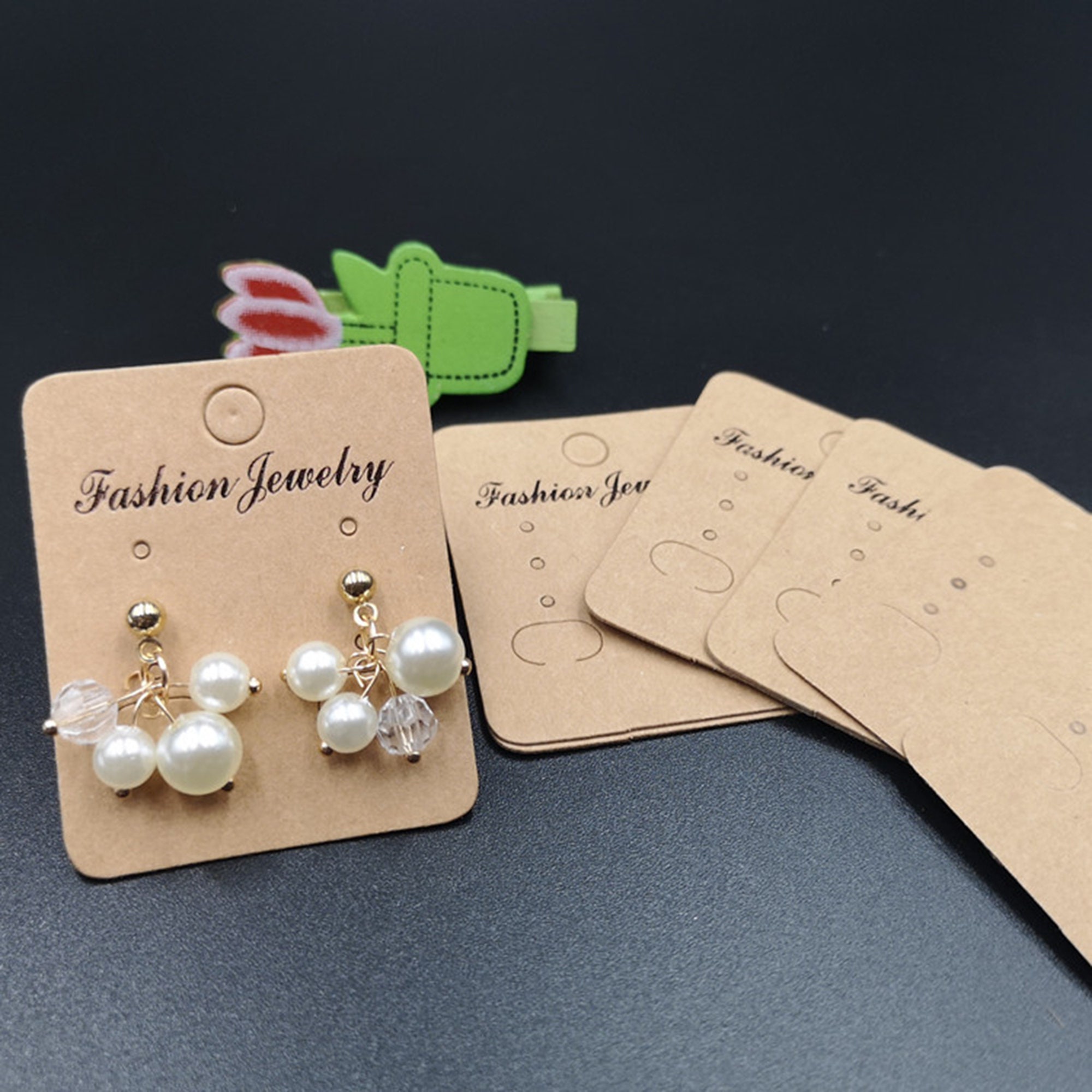 Custom Earring Cards Jewelry Display Cards With Logo and - Etsy
