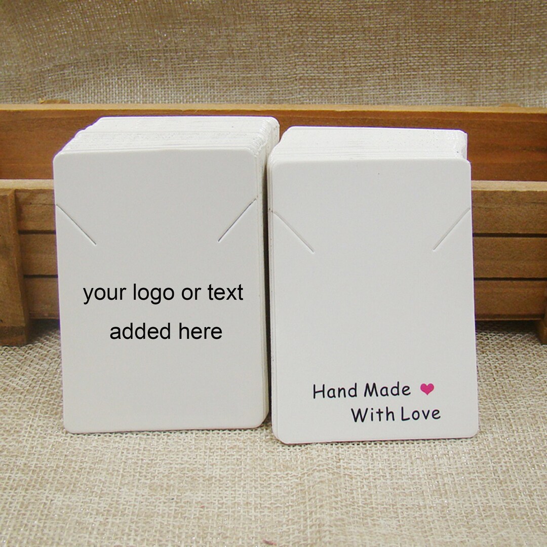 Custom Necklace Cards With Your Logo or Text | Personalized Jewelry ...