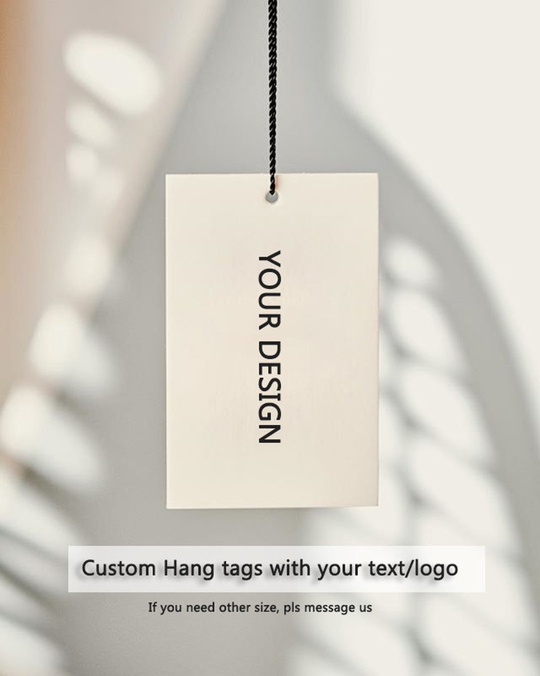 Personalized High Quality Hang Tags With Your Logo/text, Custom Printed ...