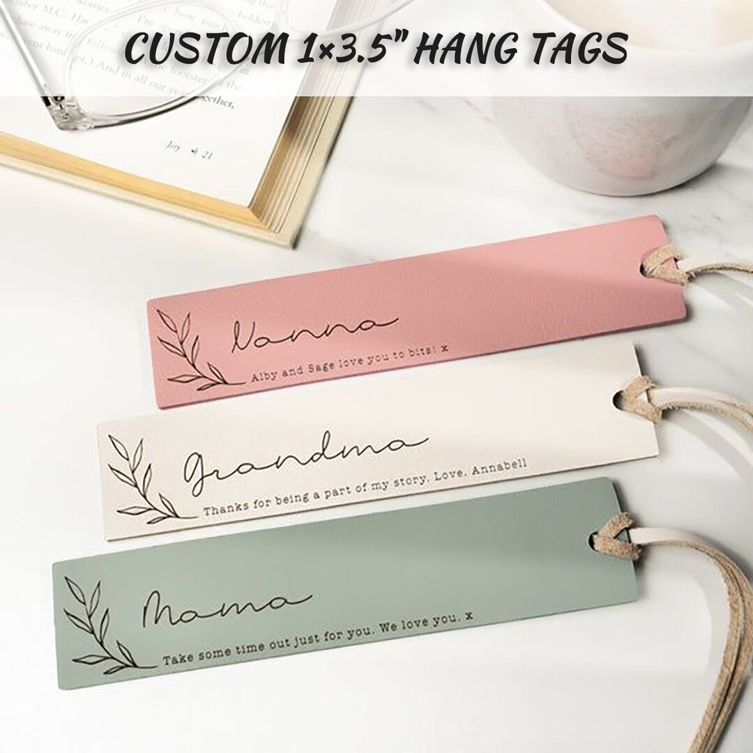 Personalized 1×3.5" Hang Tags With String, Clothing Lable, Thank You ...