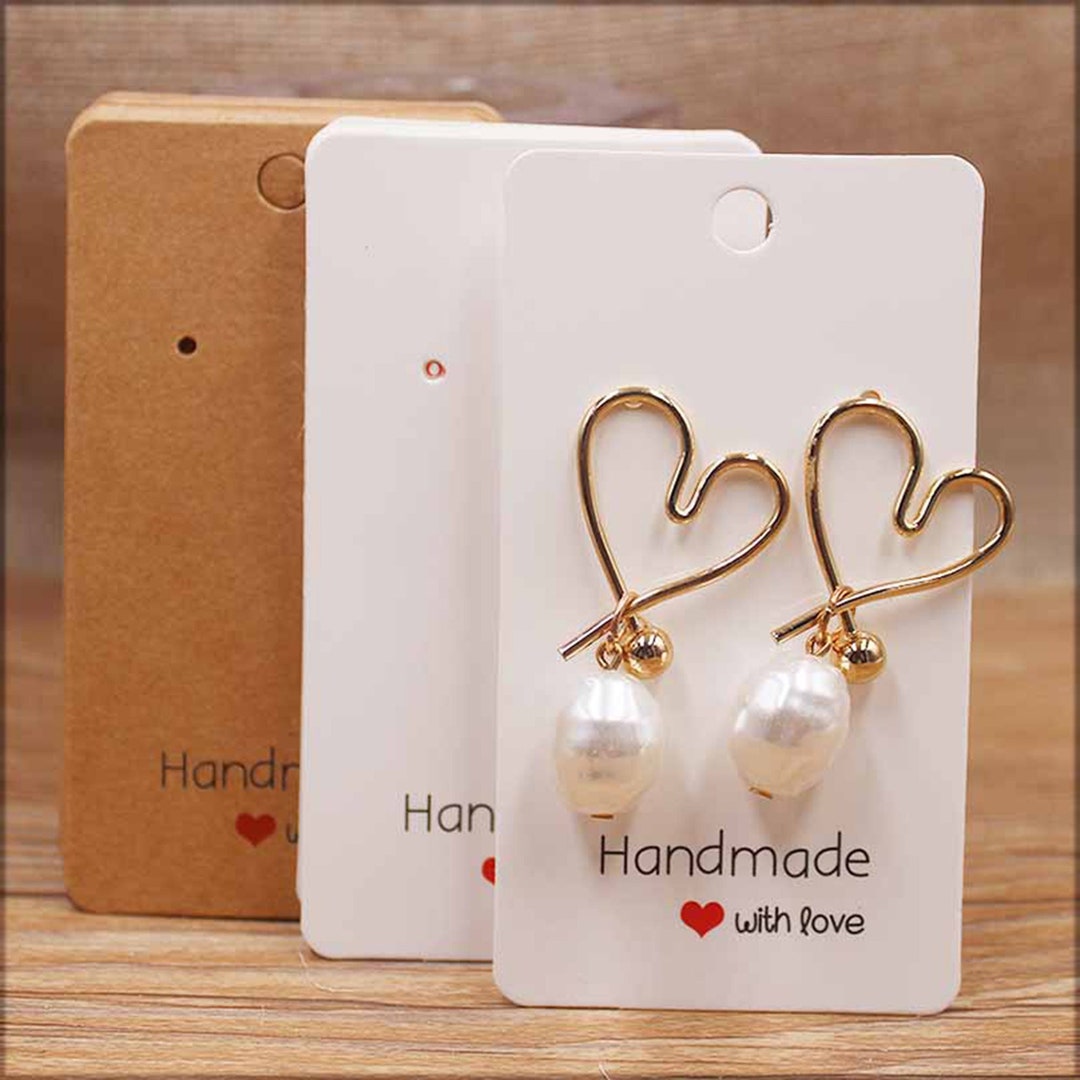 Earring Display Cards | Jewelry Display Card Holder | Handmade With ...