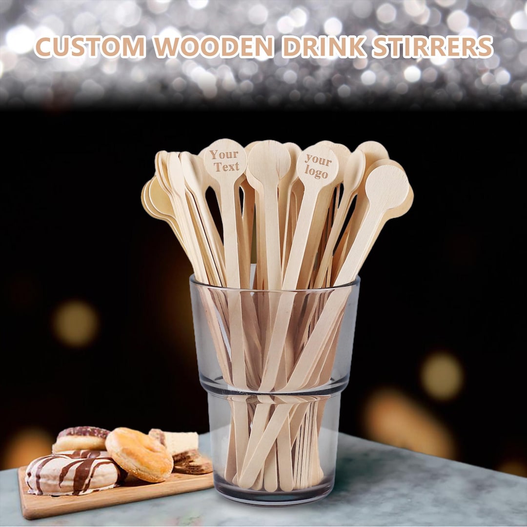 Stir Bar Friends Stickers, Stir Spoon, Coffee Stir Sticks Wedding ...