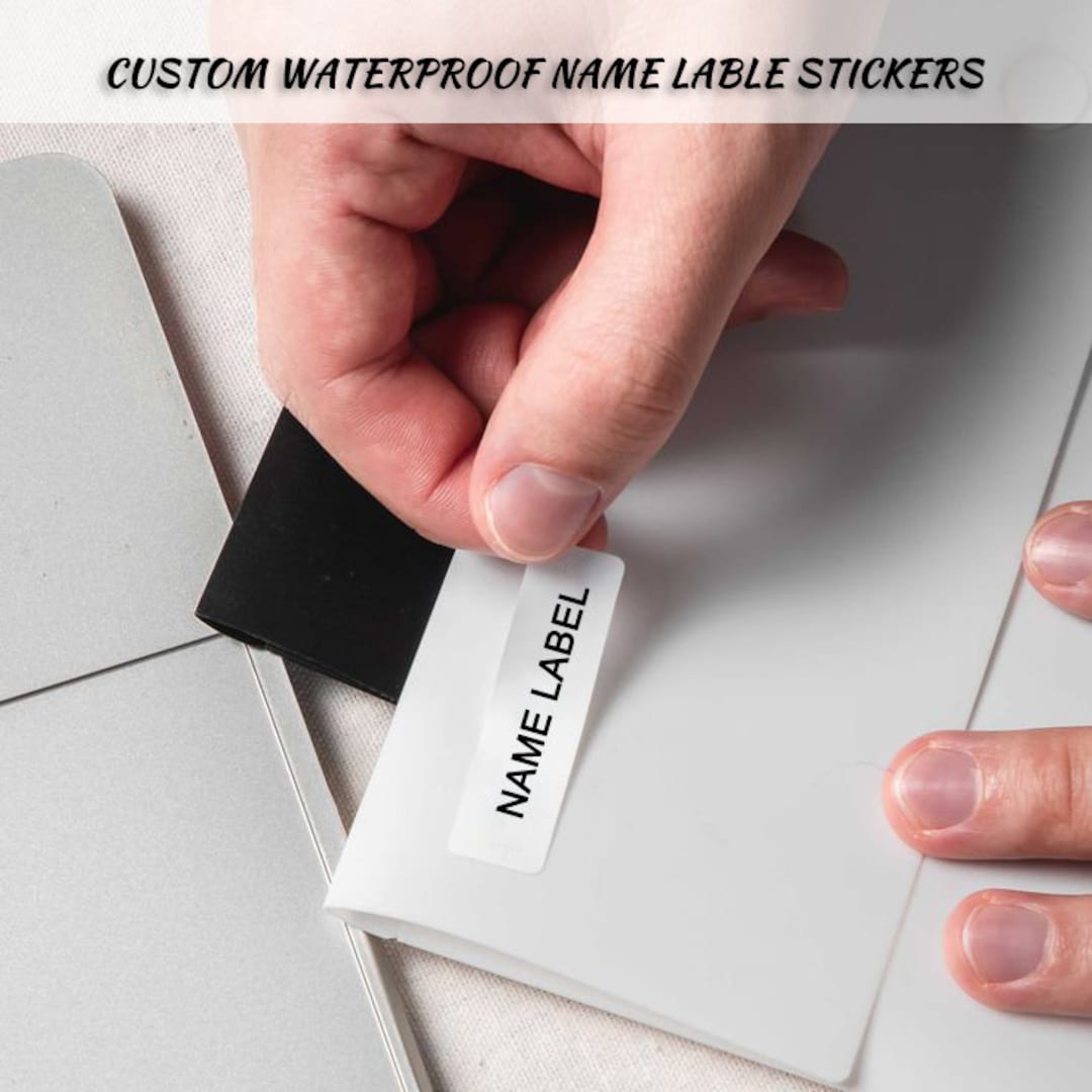 Personalized Rectangle Name Labels for Daycare, Baby Bottle Name Labels ...