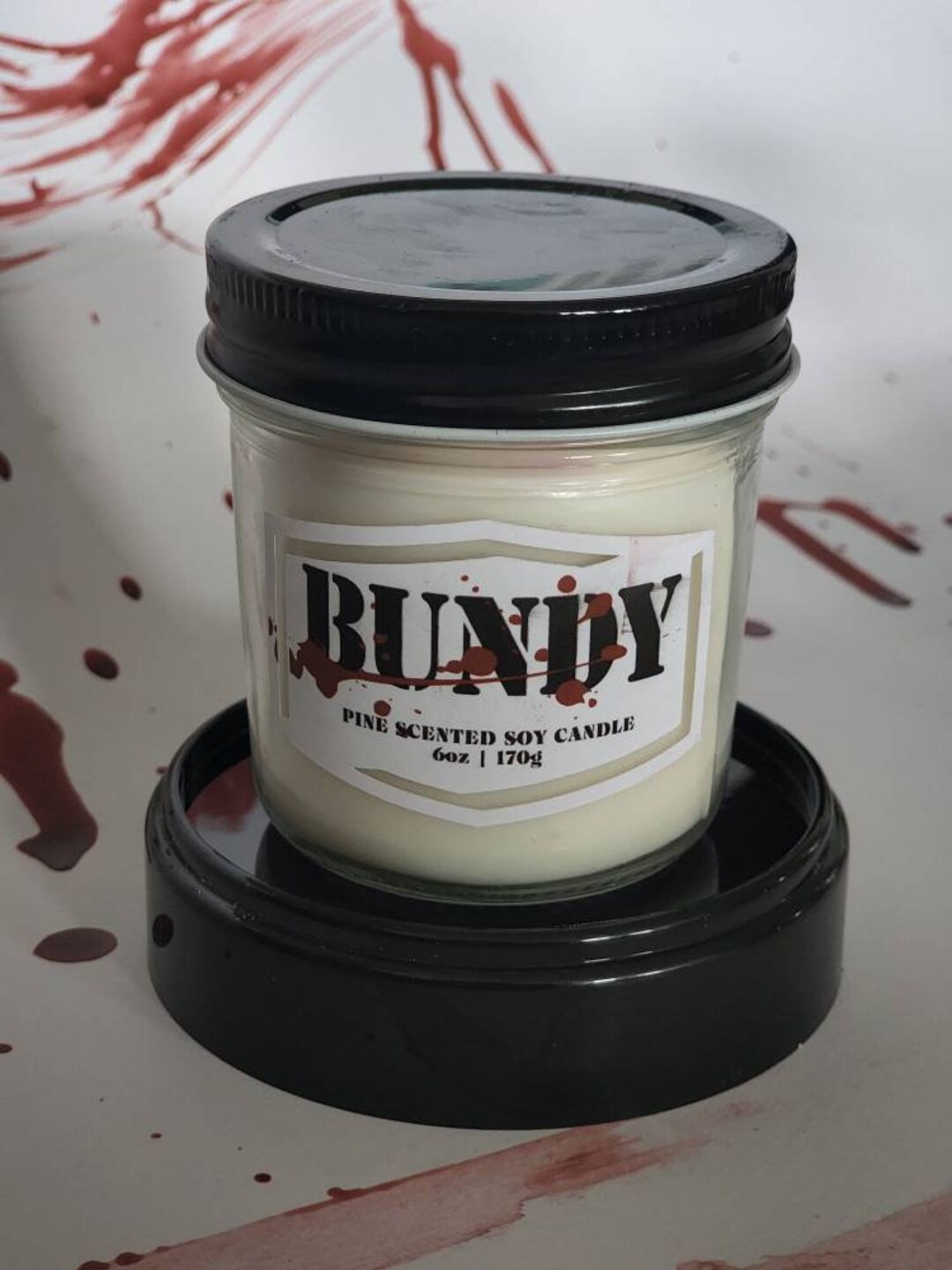 True Crime Serial Killer Soy Candle | Ted Bundy | Pine Wood Scented ...