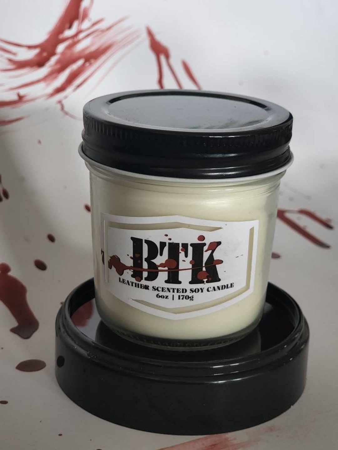 True Crime Serial Killer Soy Candle Dennis Rader BTK Leather Scented ...