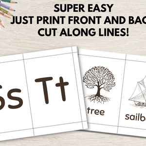 Minimalist Flashcard Gift for Homeschool Mom Montessori Alphabet ...