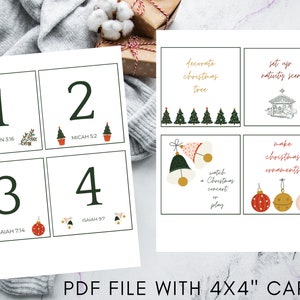 Christmas Countdown for Kids L Advent Calendar Cards L Activity ...