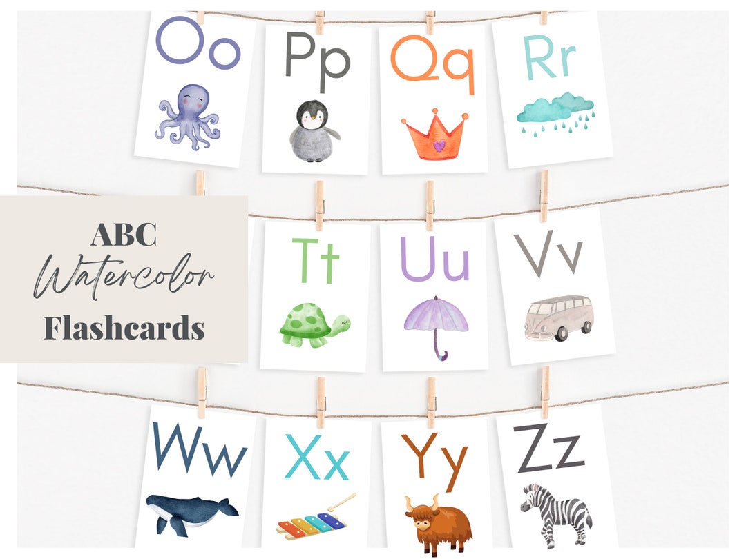 BUNDLE L ABC Flashcards L Numbers Colors & Shapes Included L - Etsy