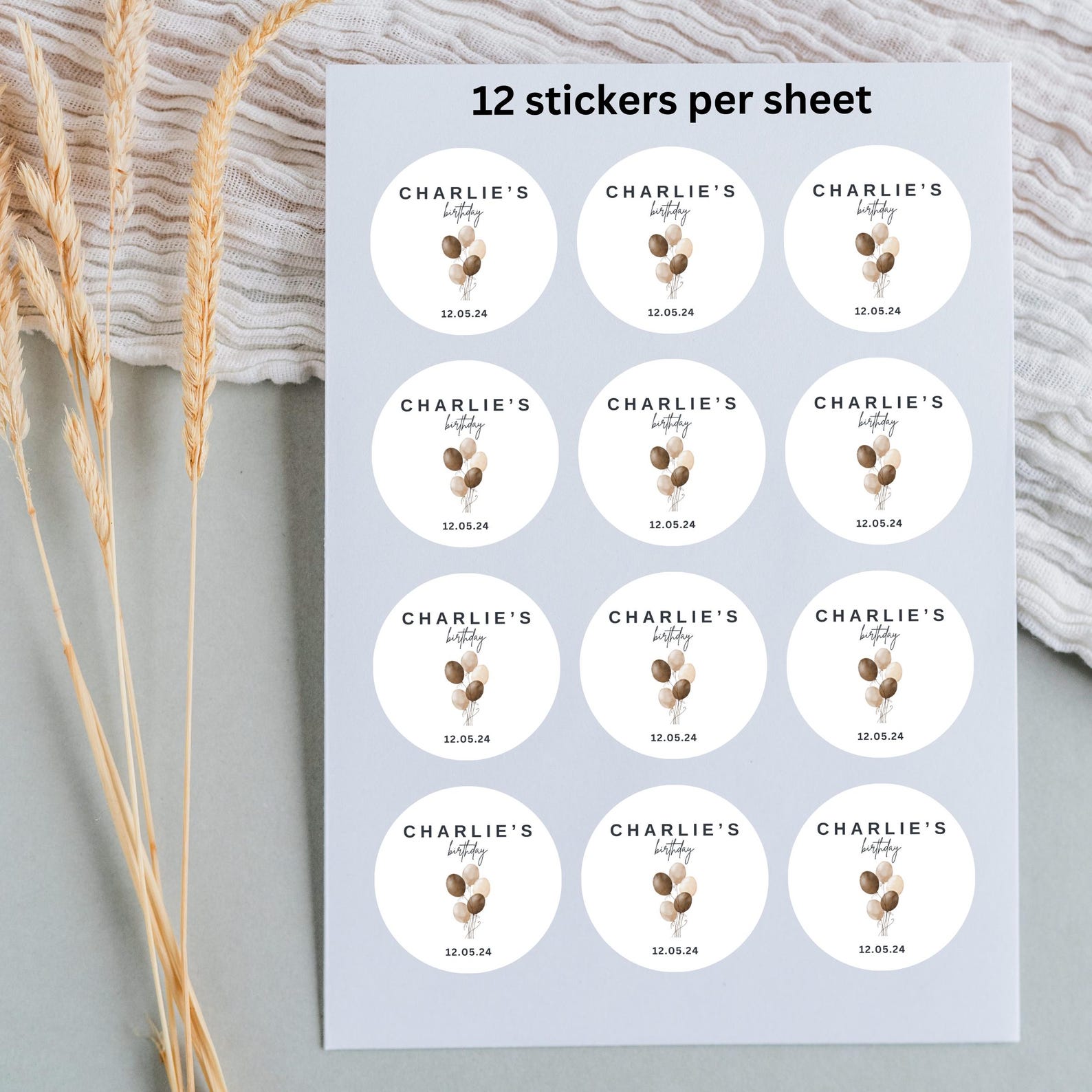 Personalized Birthday Stickers Girls Birthday Party Favor Stickers ...