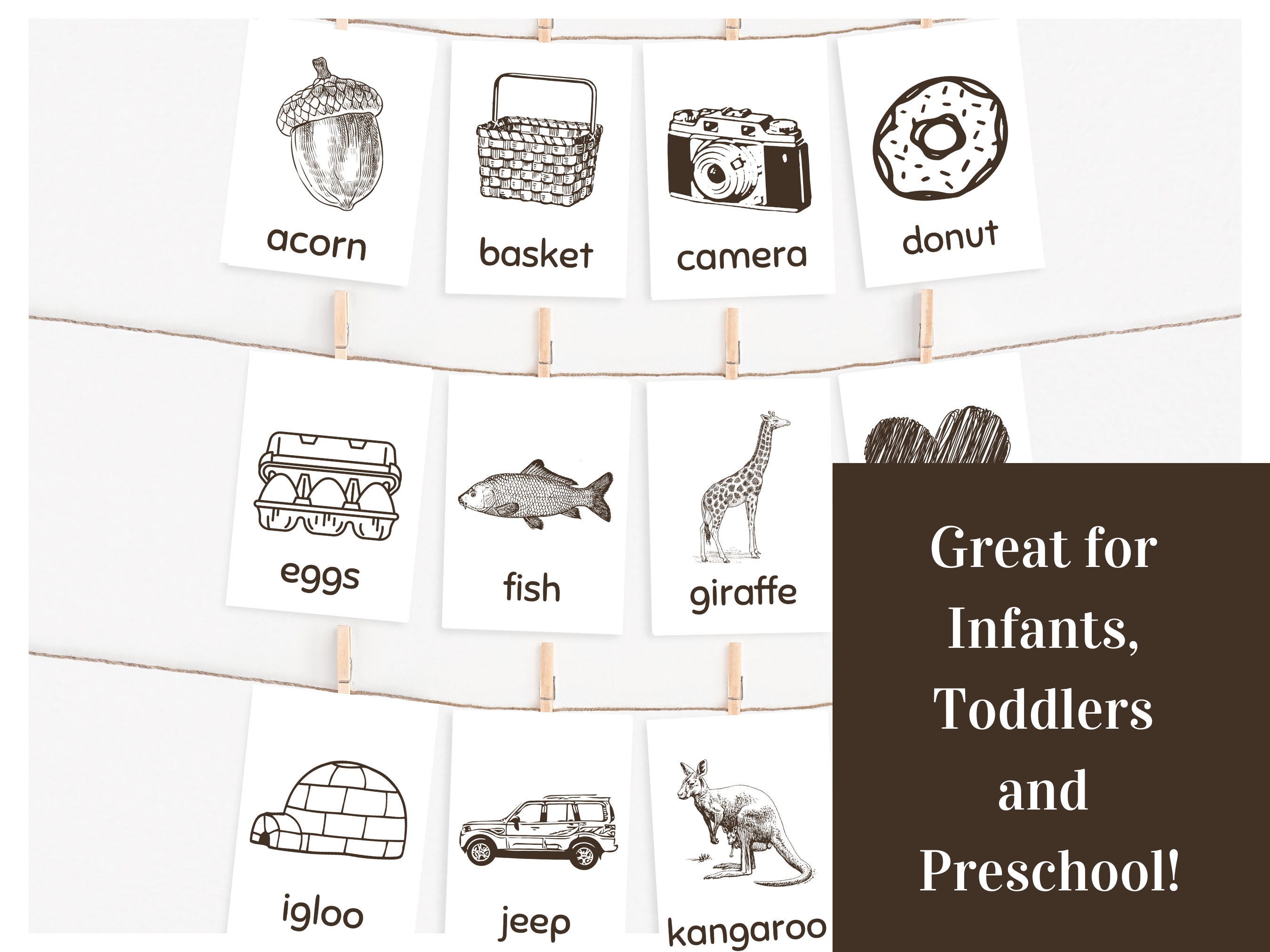 Minimalist Flashcard Gift for Homeschool Mom Montessori Alphabet ...