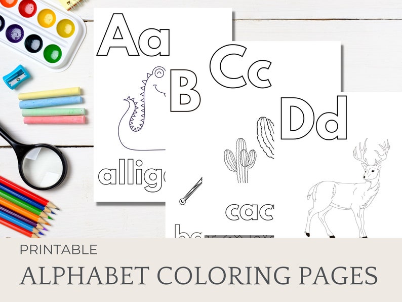 Alphabet Coloring Pages L ABC Coloring Book L Printable Coloring Pages ...
