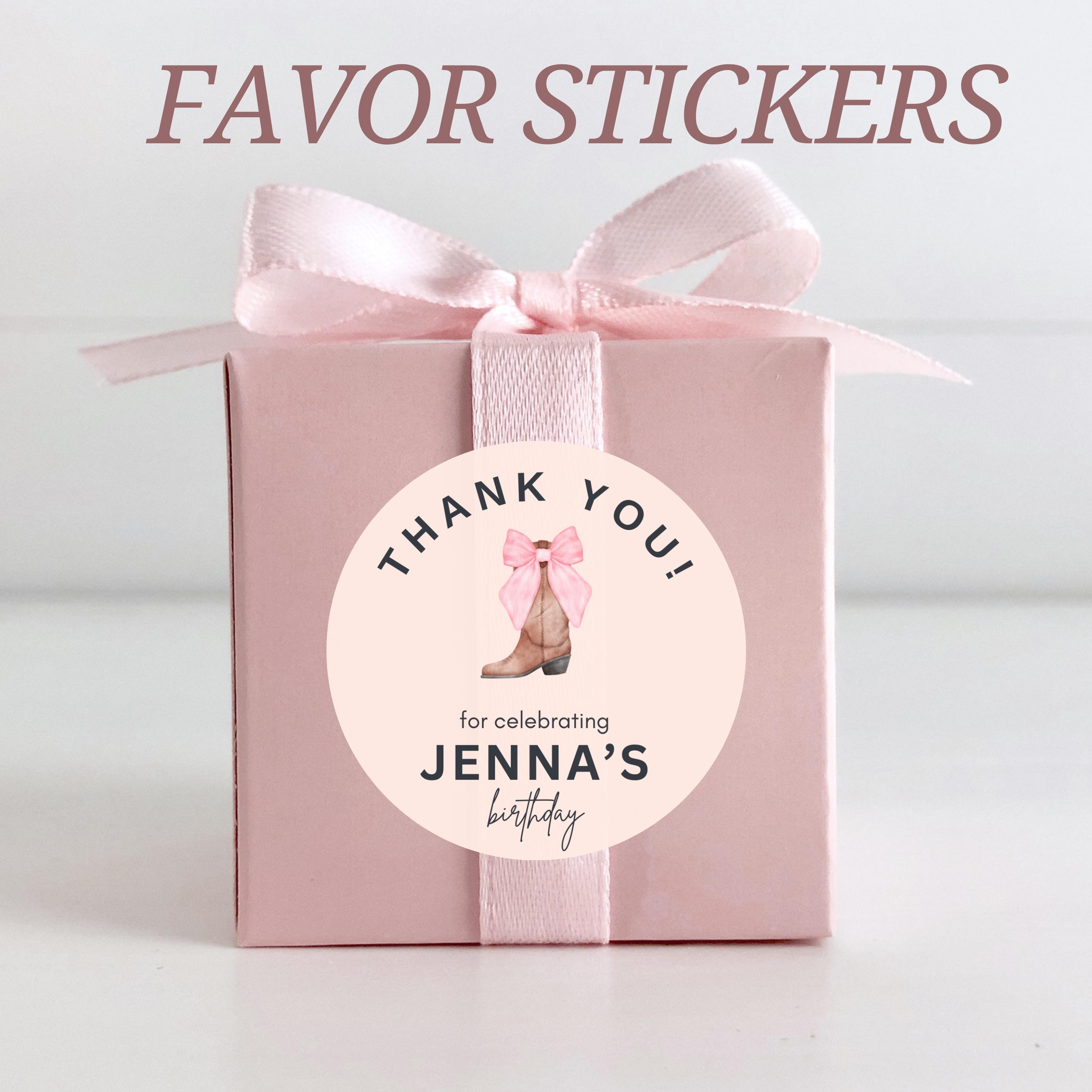 Personalized Birthday Stickers Girls Birthday Party Favor Stickers ...