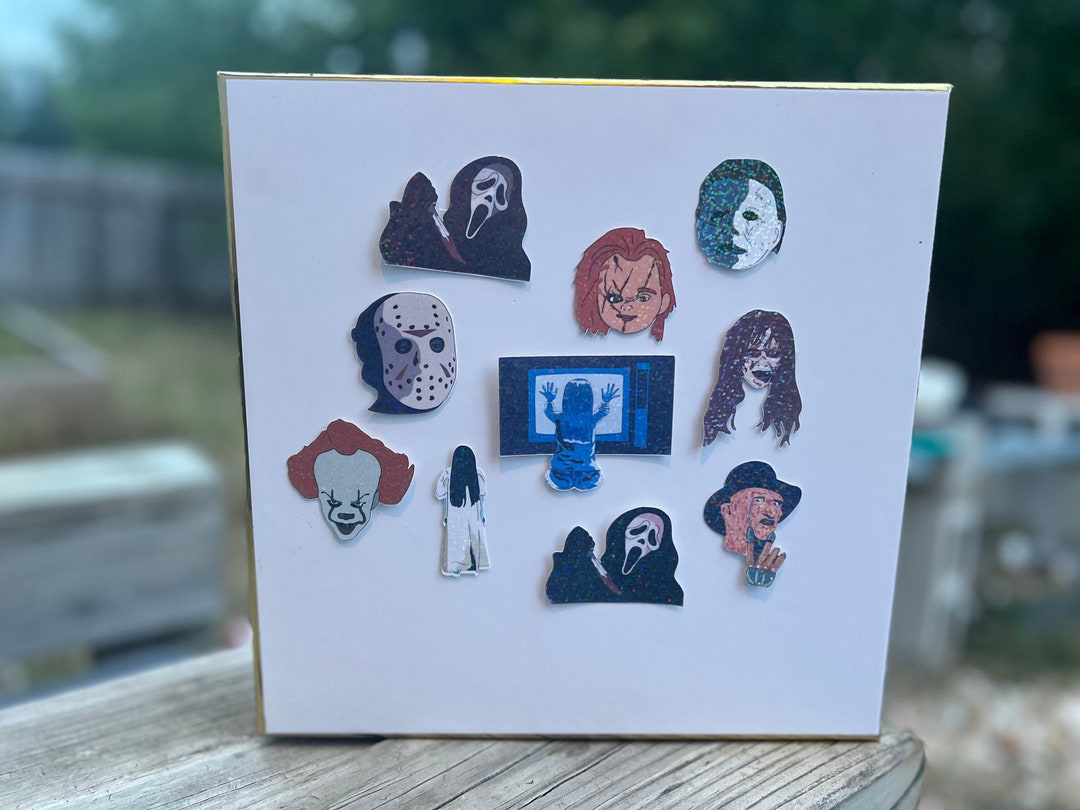 Halloween Glitter Stickers Horror Movie Scary Movie Stickers Freddy ...
