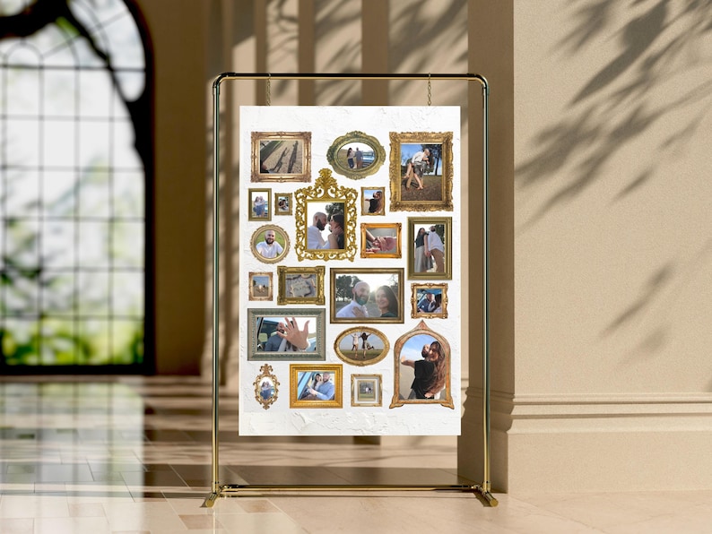 Customizable Gallery Wall Photo Collage, Personalized Gallery Wall ...