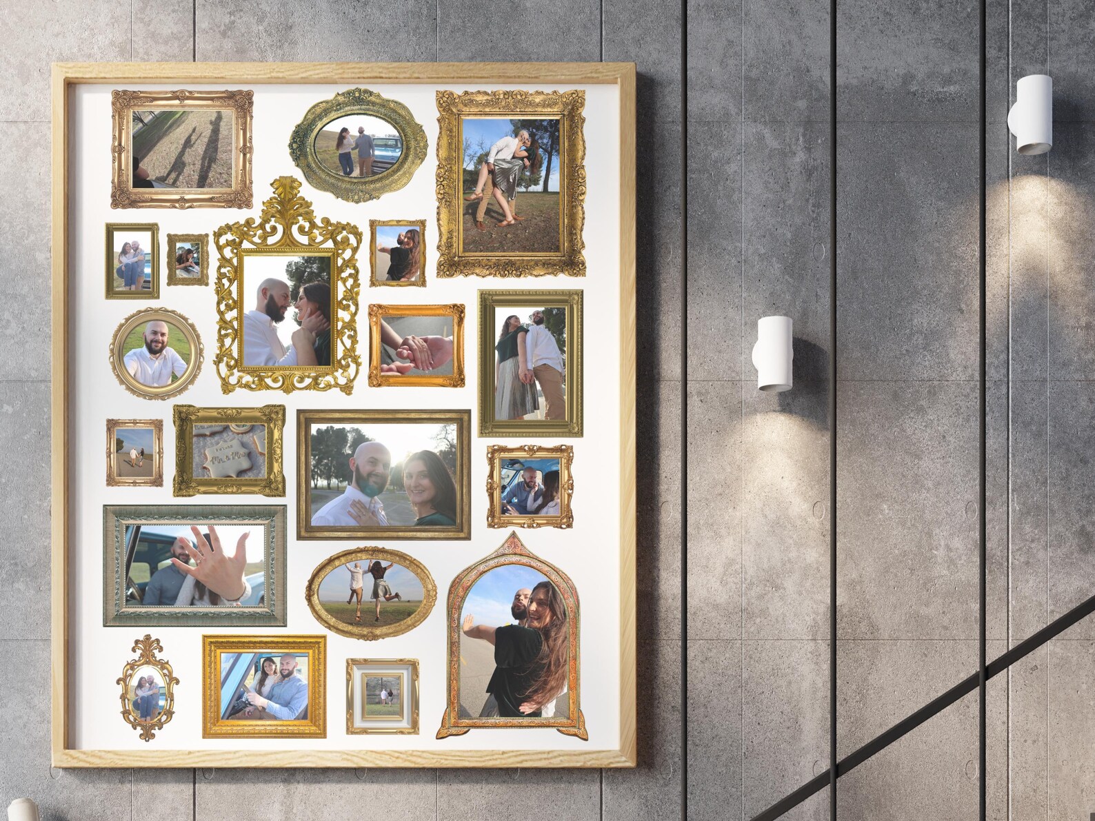 Customizable Gallery Wall Photo Collage, Personalized Gallery Wall ...