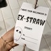 Printable Reusable Straw Holder Party Favor Card - Halloween Class ...