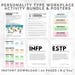 16 Personalities Workplace Activity Bundle: Team Building Posters (PDF ...