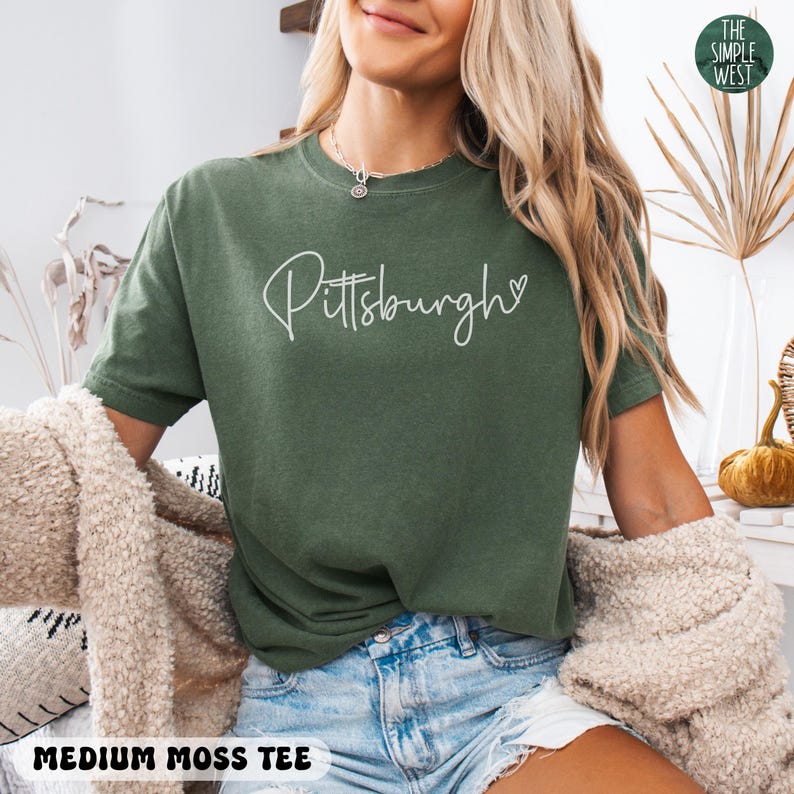 Pittsburgh Comfort Colors Shirt, Pittsburgh Skyline Tee, Moving to ...