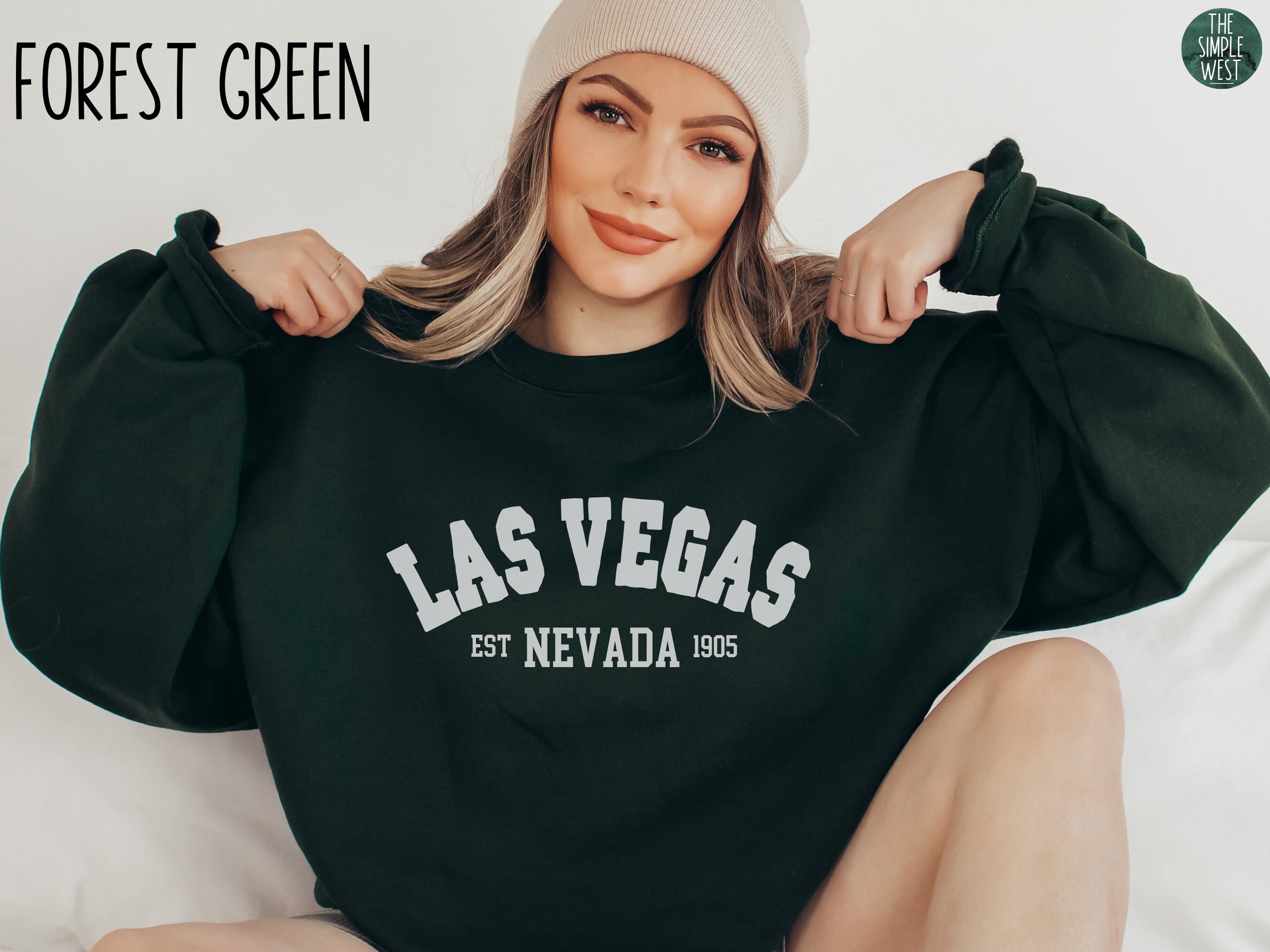 Las Vegas Sweatshirt, Las Vegas Nevada Crewneck, Las Vegas Travel Gift ...