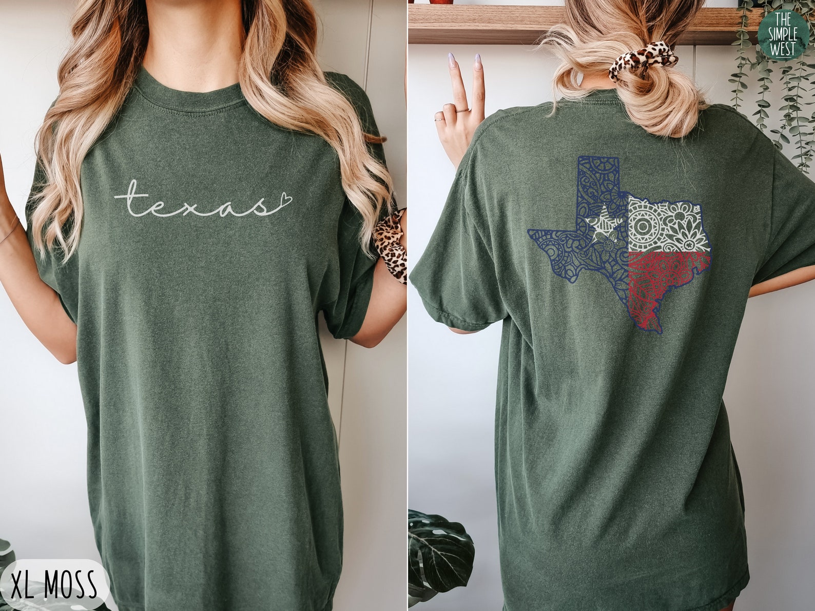 Texas Comfort Colors Shirt Women's Texas Flag Crewneck Tee Texas Home ...