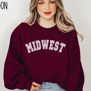 Midwest Sweatshirt, Midwestern Crewneck, Midwest Travel Gift ...