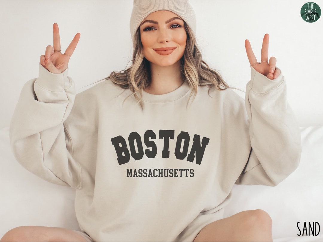 Boston Sweatshirt, Boston Massachusetts Crewneck, Moving to Boston Gift ...