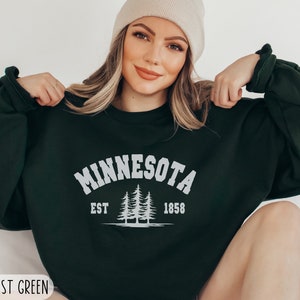 Minnesota Sweatshirt, Women’s Minnesota Crewneck, Home State Shirt ...