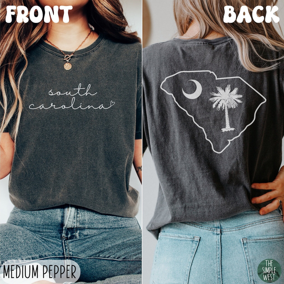 South Carolina Comfort Colors Shirt | Womens South Carolina Flag ...