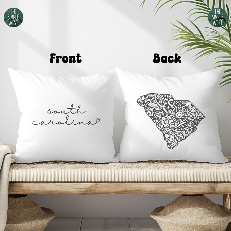 South Carolina Pillow - Etsy