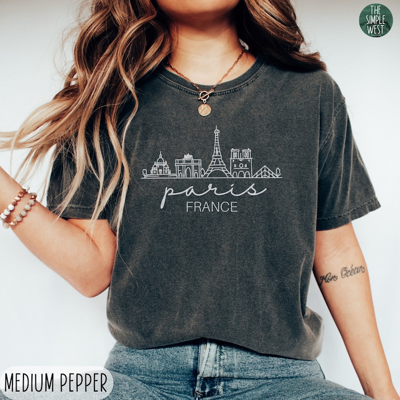 Paris Tee Shirt for Women - Etsy