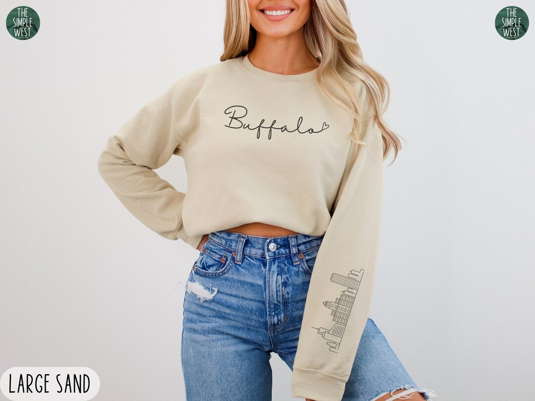Buffalo Skyline Sweatshirt, Buffalo Crewneck, Buffalo New York Gift ...