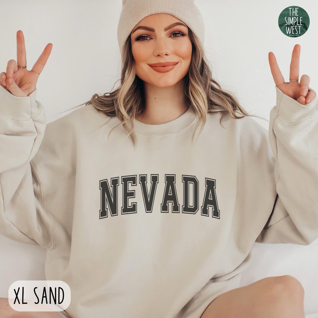 Nevada Crewneck Sweatshirt, Moving to Nevada Gift, Nevada Vacation ...