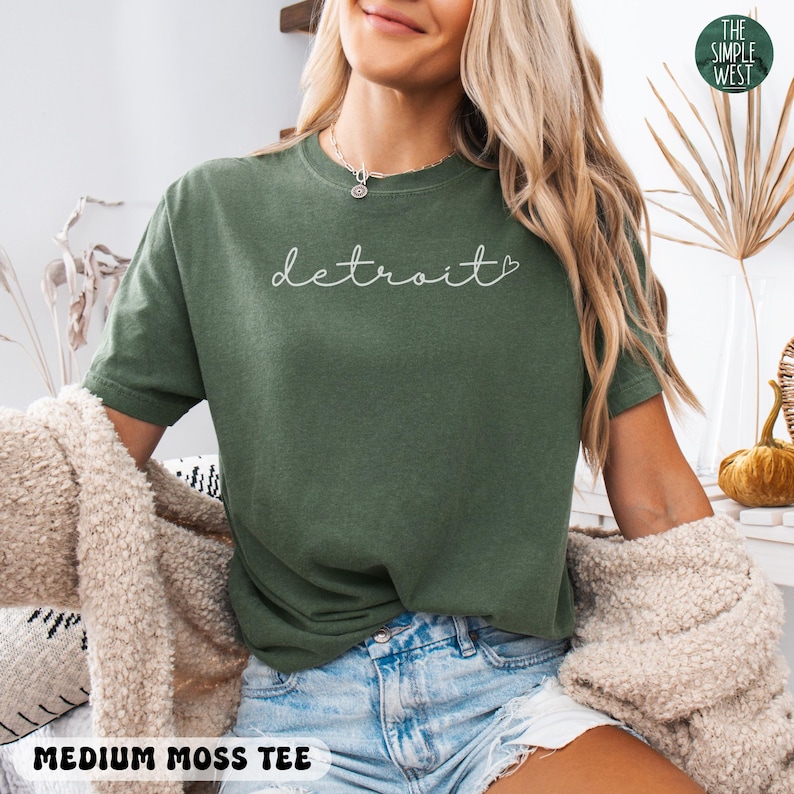 Detroit Comfort Colors Shirt, Moving to Detroit Gift, Detroit City ...