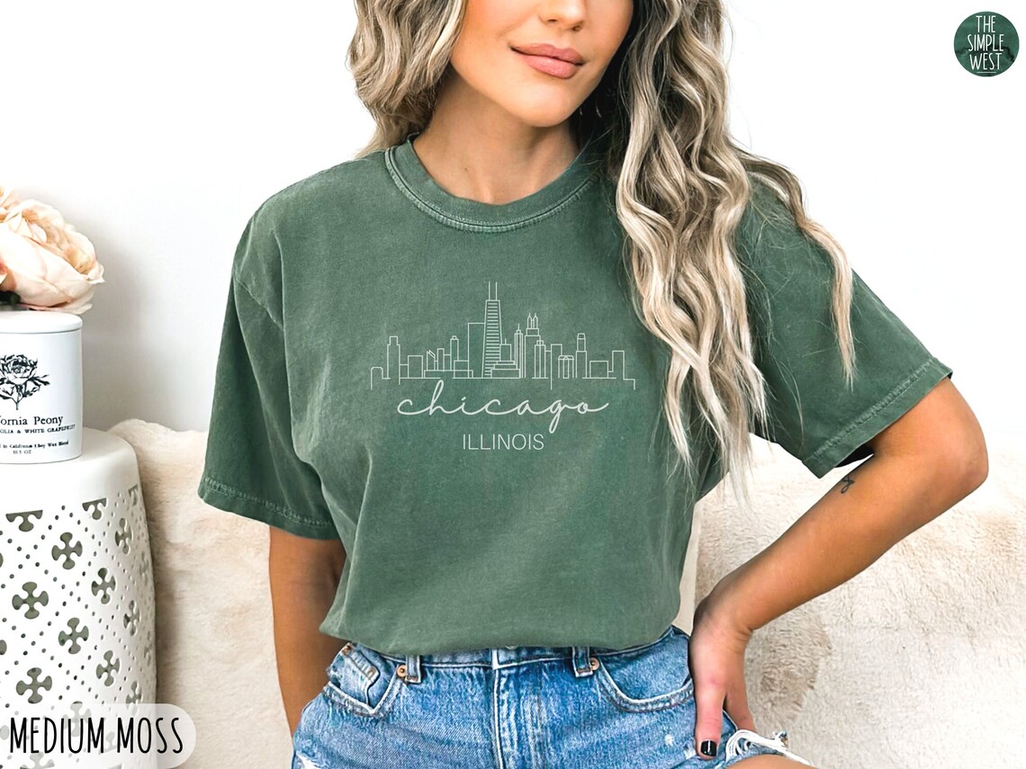 Chicago Comfort Colors Shirt, Chicago Illinois Apparel, Moving to ...