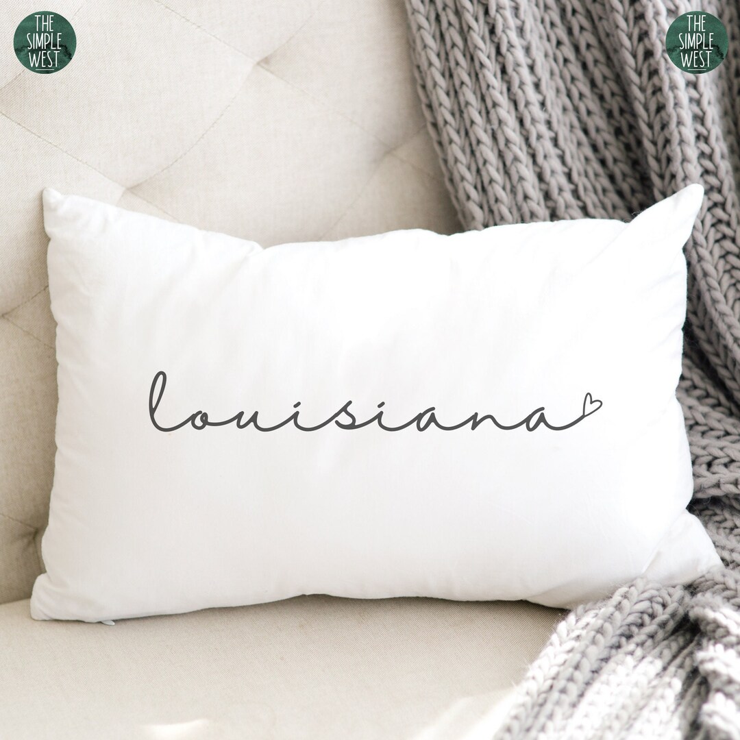 Louisiana Pillow, Louisiana Home Decor, Moving to Louisiana Gift ...
