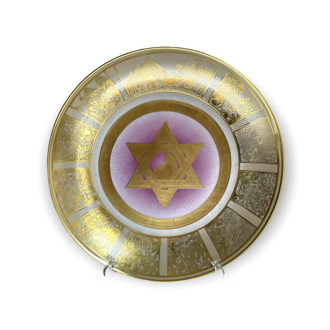 Seder Plate With 24k Details From Studio Atelier R. Sarti - Etsy