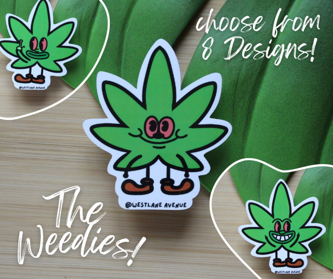 The Weedies Stickers | Easy Peel | Water Resistant | Hippie | Stoner ...