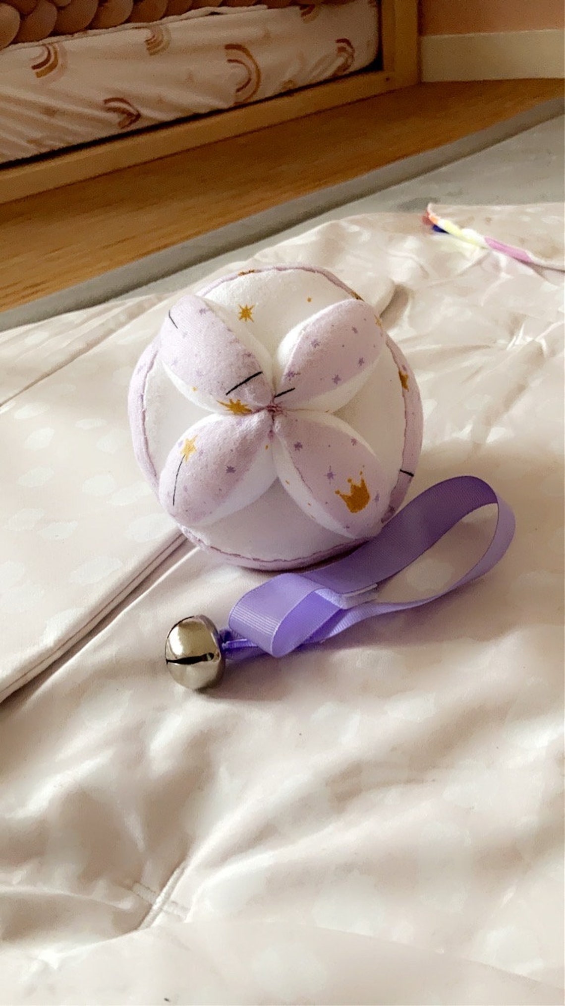Montessori Ball Takane Ball Grasping Puzzle Ball Princess Ball Ribbon ...