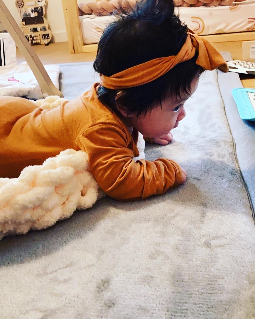 Tummy Time Bolster- Baby Belly Prop- Baby Playtime Prop- Baby Prop ...