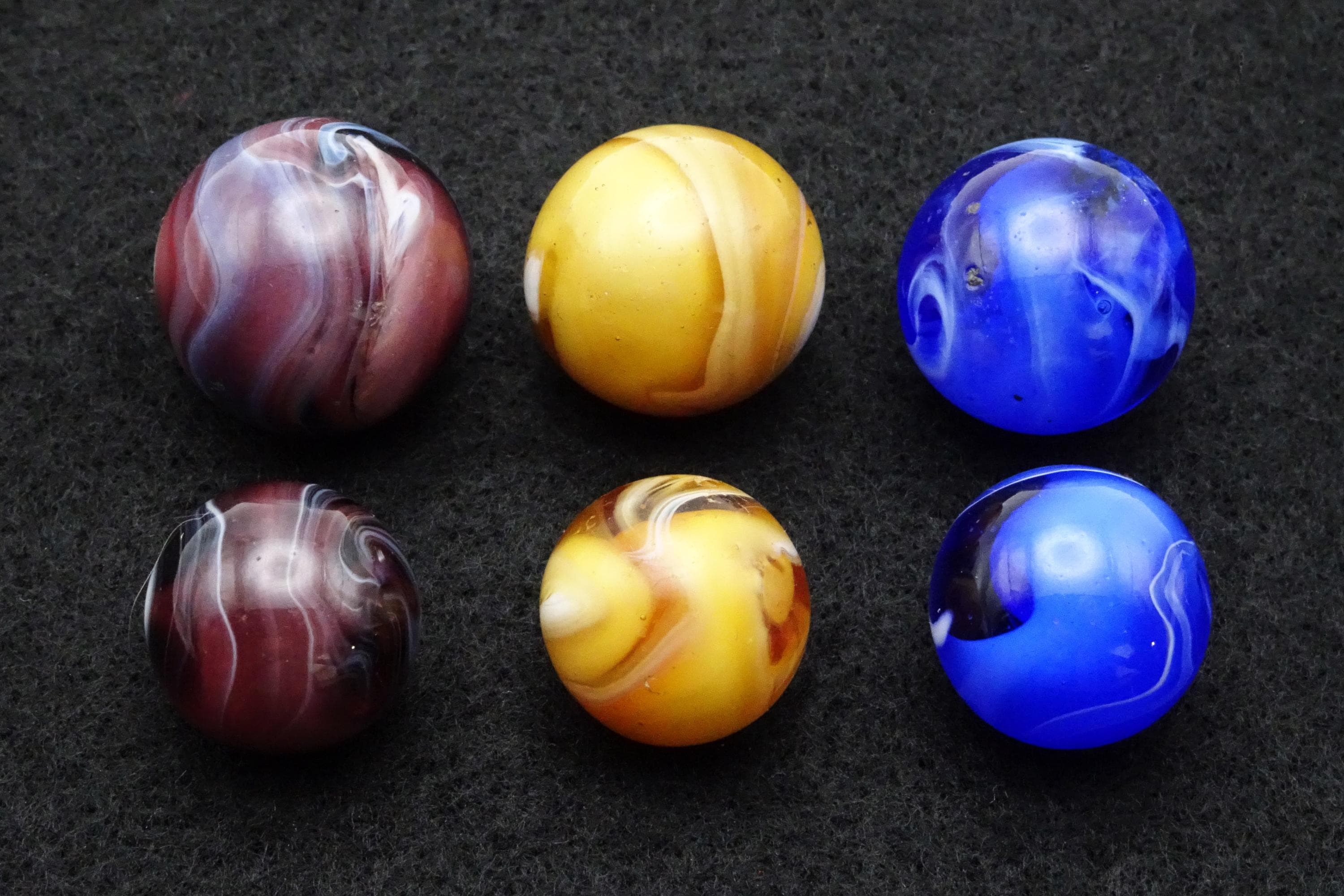 Early Slag Marbles – Lot of 6 - Etsy