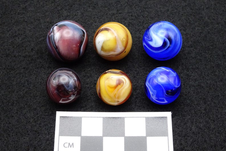 Early Slag Marbles – Lot of 6 - Etsy