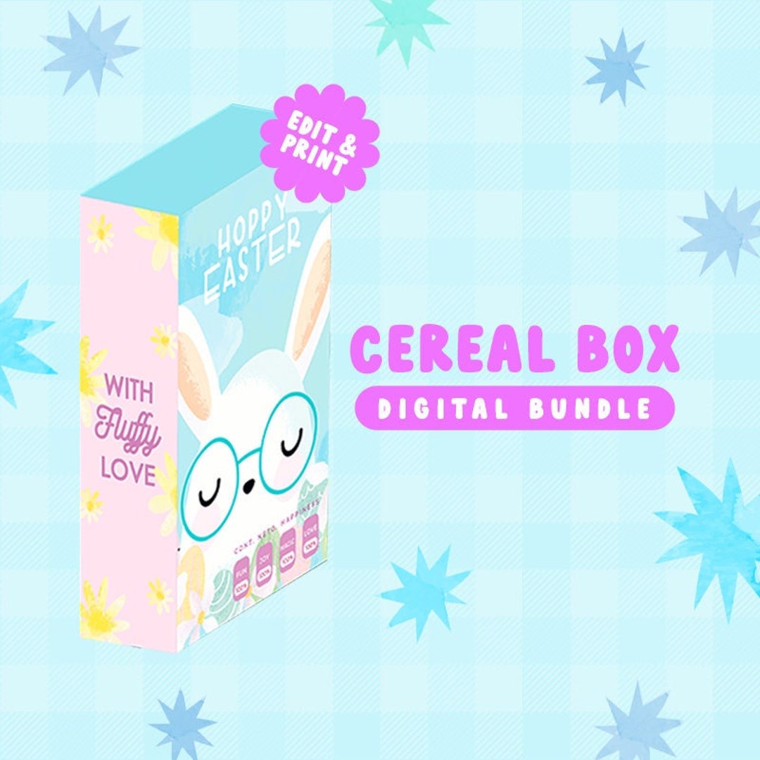 Easter Cereal Box - Etsy