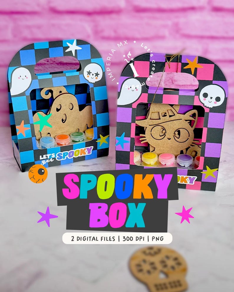 DIGITAL - Spooky box, caja de actividades de Halloween - Etsy México