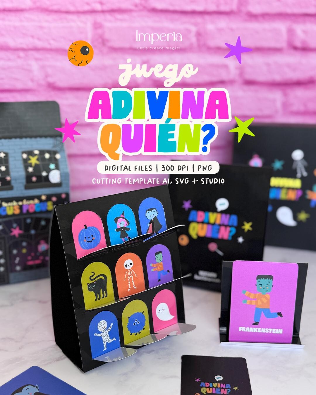 DIGITAL / Guess Who? Game / Halloween / Board Game - Etsy